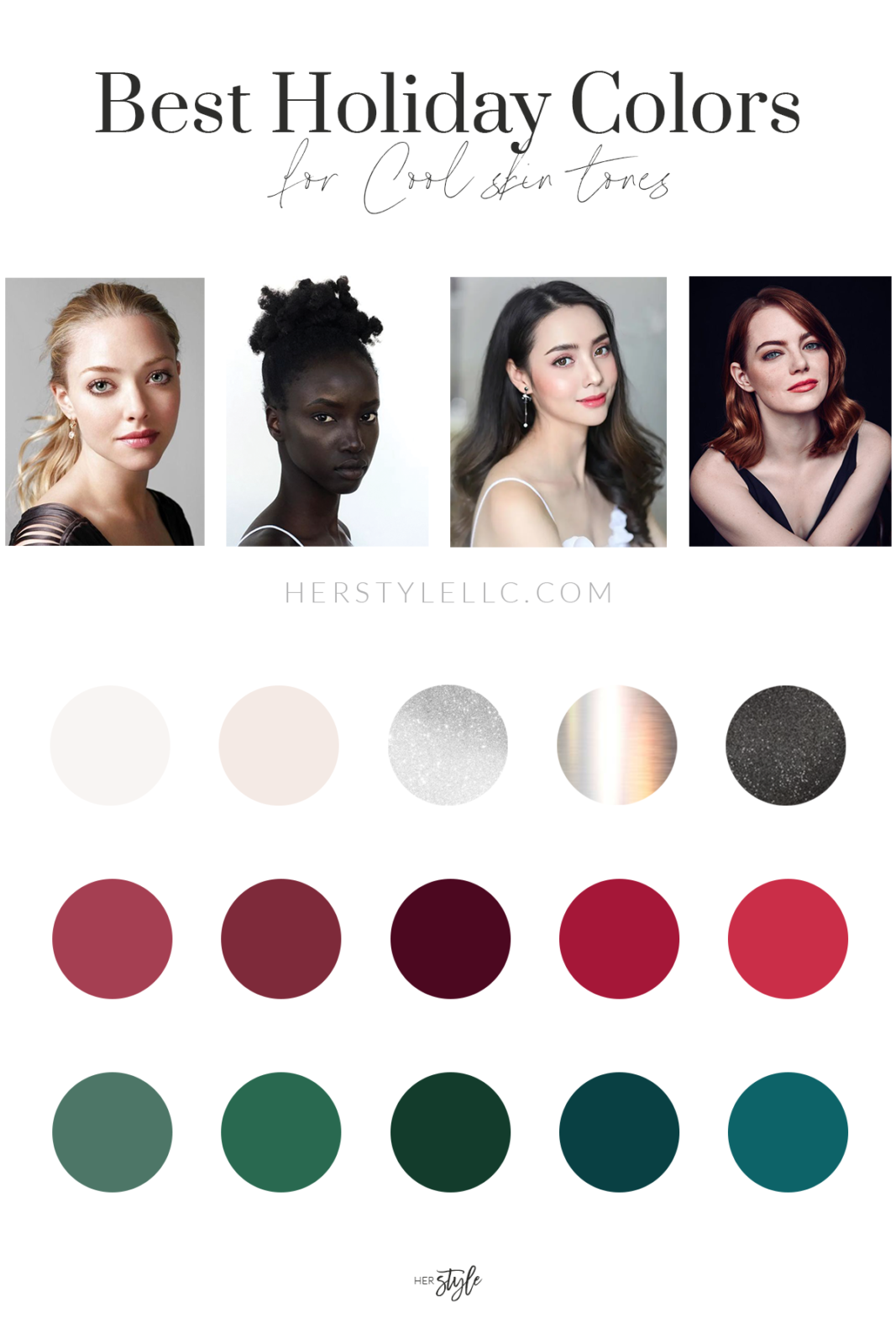 The Best Holiday Colors To Wear With Your Complexion - Showit Blog