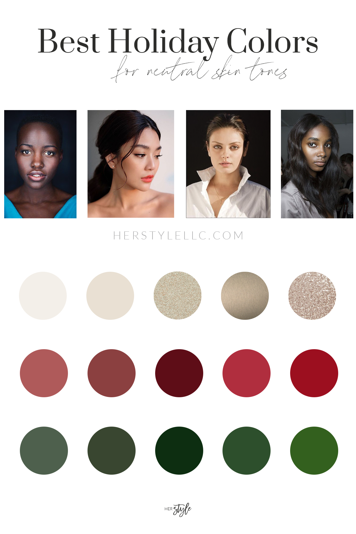 The Best Holiday Colors To Wear With Your Complexion - Showit Blog